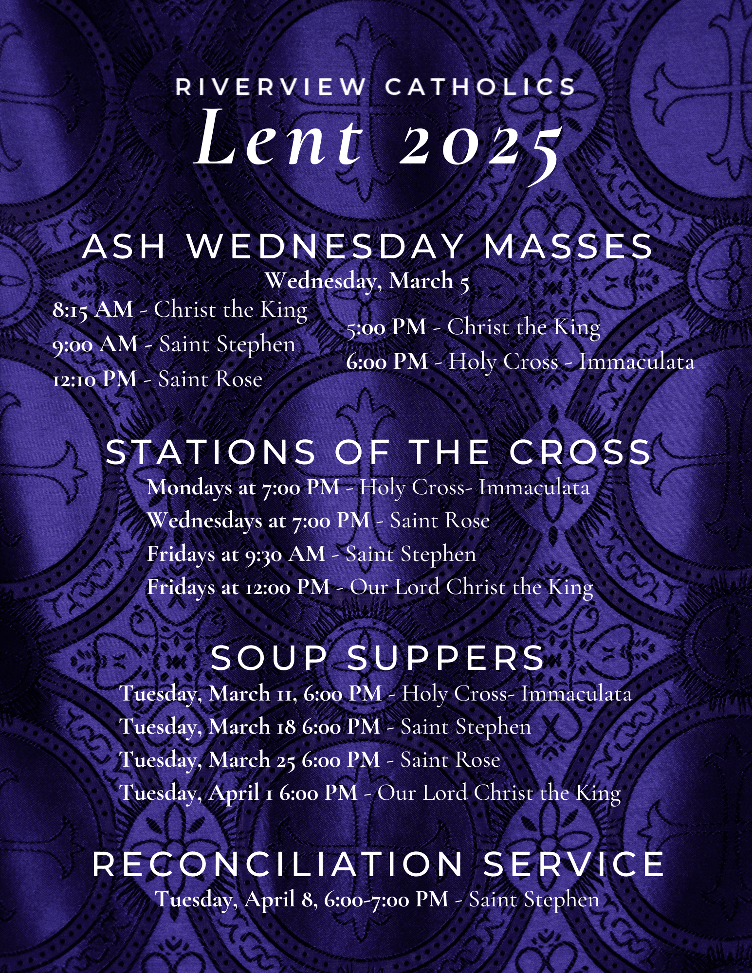 Lent 2025 – Our Lord Christ the King